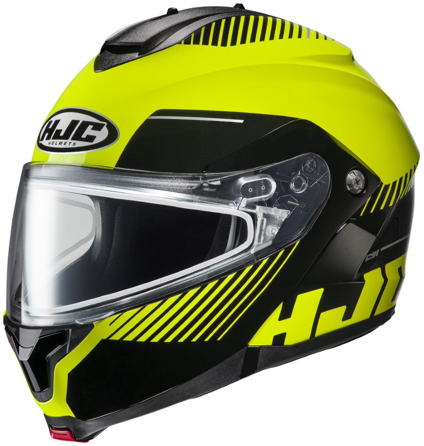 HJC C91 Prod Modular Snowmobile Helmet with Dual Shield — Motorcycle Gear