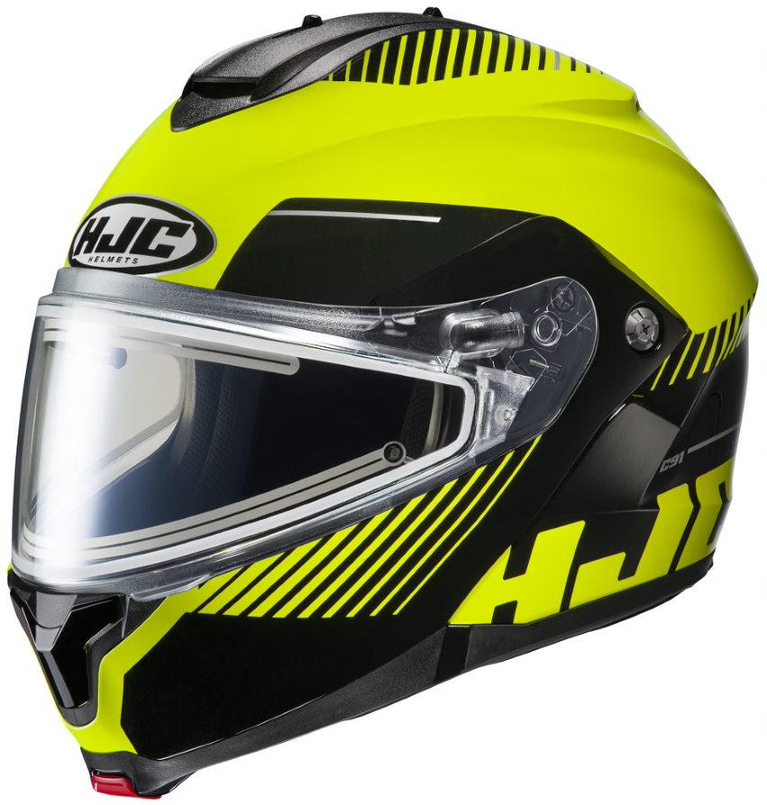 HJC C91 Prod Modular Snowmobile Helmet with Electric Shield ...